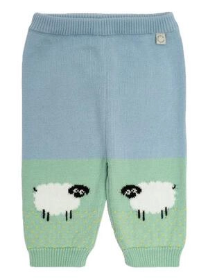 Stella McCartney Elastic Waist Knitted Pants - Blue