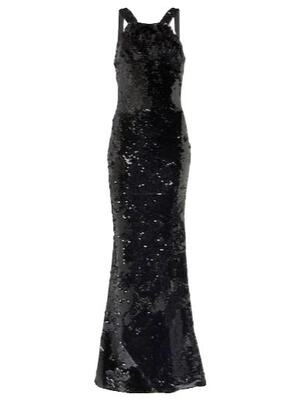 Roland Mouret Sequin Embellished Gown - Black