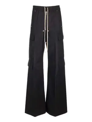 Rick Owens Drawstring Wide-leg Trousers - Black