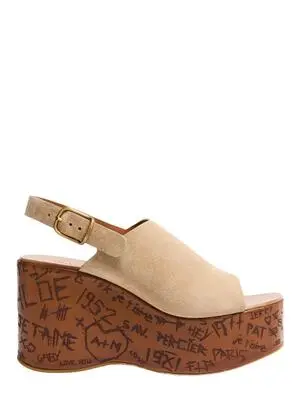 Chloé Maxime Platform Sandals - Brown