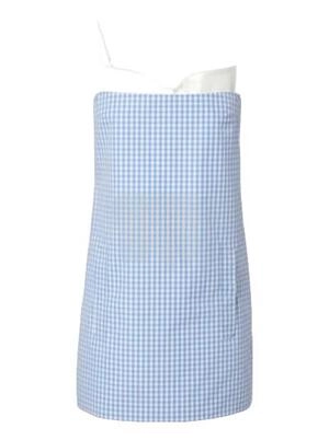 SHUSHU/TONG Gingham Cotton Minidress - Blue