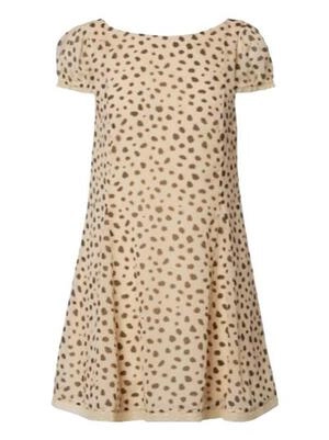 Posse Priscilla Animal-print Silk Minidress - Nude