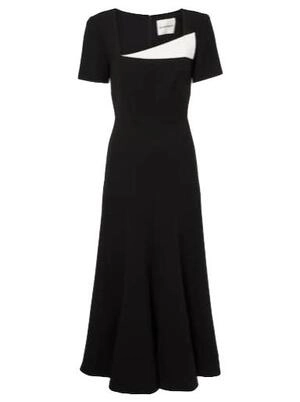 Roland Mouret Cady Midi Dress - Black