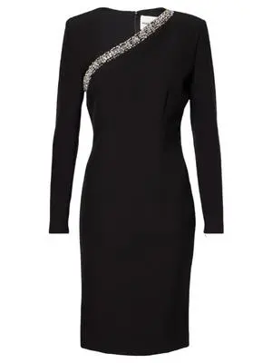 Roland Mouret Embellished Midi Dress - Black
