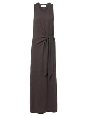 LISA YANG Lisa Yang Angeline Cotton Cashmere Maxi Dress Black