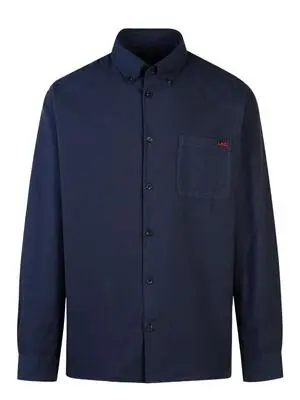 A.p.c. Buttoned Long-sleeved Shirt - Black