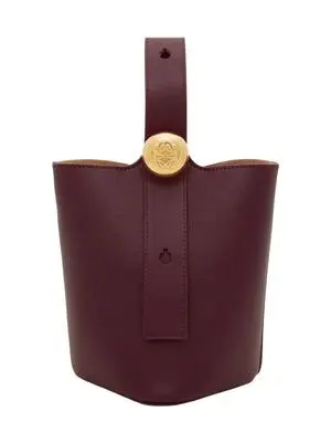 Loewe Pebble Bucket Mini Bag - Red