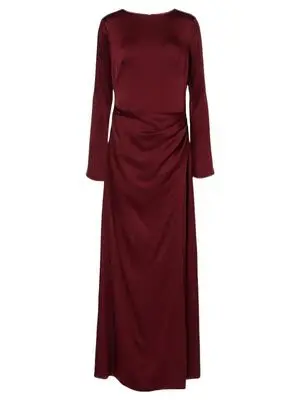 Simkhai Qiana Draped Maxi Dress - Brown