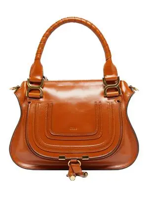 Chloé Small Logo Shoulder Bag - Brown