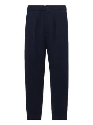 Giorgio Armani Wool-blend Straight Leg Trousers - Black