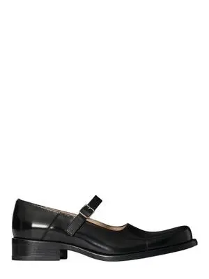 THE ROW Buckle Strap Ballet Flats - Black