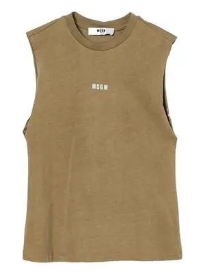 MSGM Logo Vest - Brown