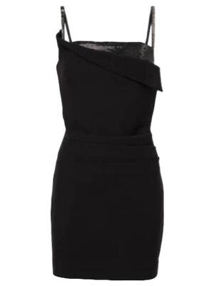 Roland Mouret Crystal-embellished Crêpe Mini Dress - Black