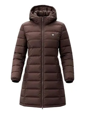 Guess Long-sleeved Cotton-padded Hooded Jacket - Black