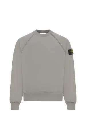 STONE ISLAND Stone Island Logo Patch Crewneck Sweatshirt