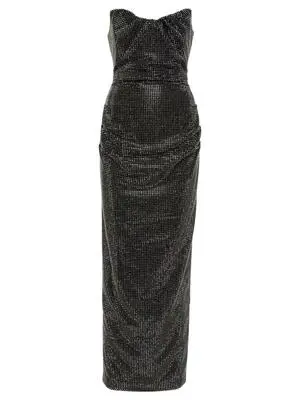 Roland Mouret Embellished Strapless Maxi Dress - Black