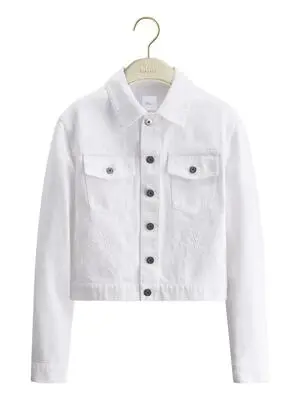 Dior Embroidered Cropped Jacket - White