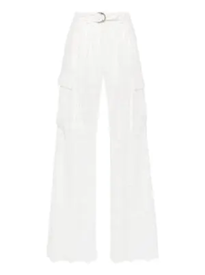 ERMANNO FIRENZE Belted Cargo Slacks - White