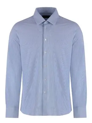 RRD Oxford Jacquard Shirt - Blue/white