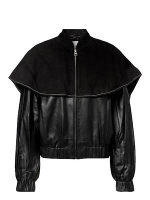 J.W.ANDERSON Casual Leather Coat - Black