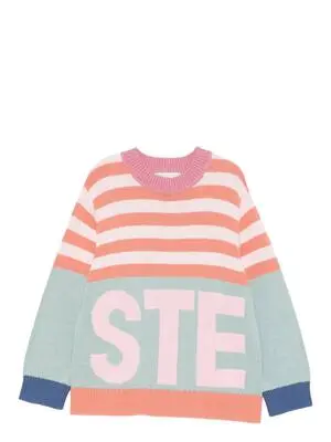 Stella McCartney Striped Crew Neck Sweater With Long Sleeves - Multicolor