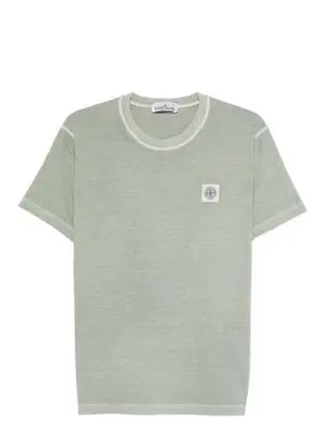 Stone Island Compass Patch Crewneck T-shirt - Sage