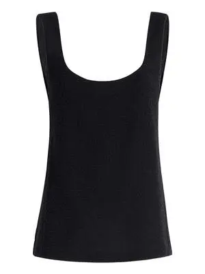 Khaite Square-neck Knit Tank Top - Black