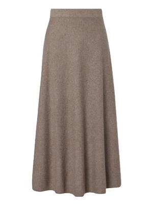 LISA YANG Torie Cashmere Midi Skirt - Gray
