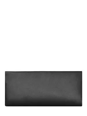 Saint Laurent Evening Soft Clutch In Satin - Black