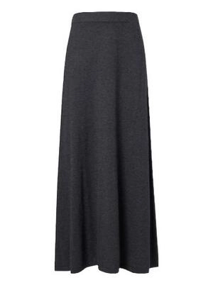 LISA YANG Lisa Yang Adrienne Cotton And Cashmere Midi Skirt Black