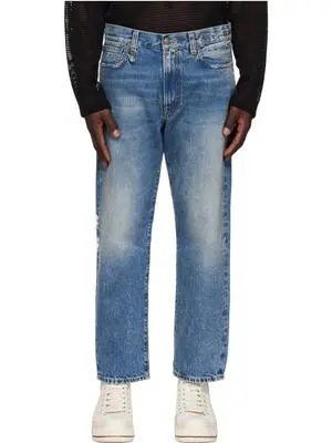 R13 Belt Loop Denim Trousers - Blue