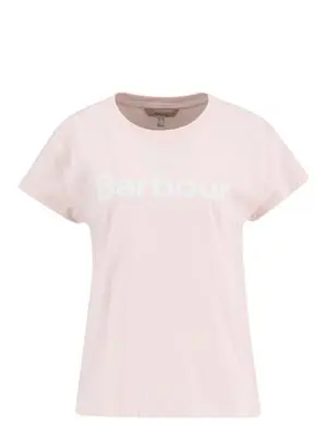 Barbour Hartland Crewneck Logo T-shirt - Pink