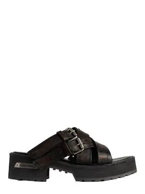 Balenciaga Venom Open Mule - Brown