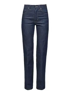 Chloé Flared Jeans With Visible Stitching - Black