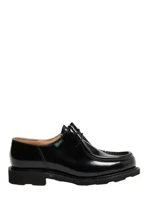 Paraboot Michael Loafers With Embossed Logo And Contrast Stitching - Black