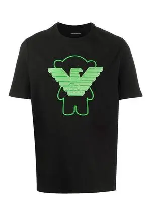 Emporio Armani Teddy Bear Logo Cloth T-shirt - Black
