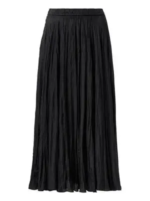 JOSEPH Sully Pleated Midi Skirt - Black