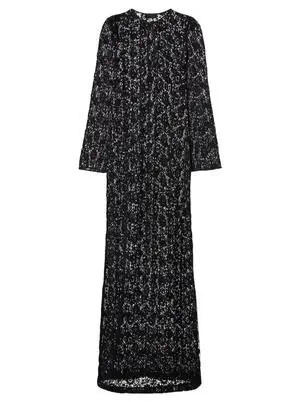 NILI LOTAN Lace Maxi Dress - Black