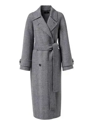 JOSEPH Belted Coat - Gray