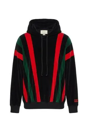 Gucci Striped Hooded Sweater - Black