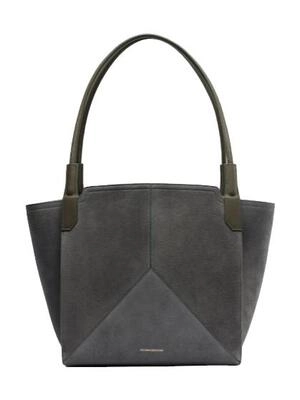 Victoria Beckham Small Suede Top Handle Bag - Black