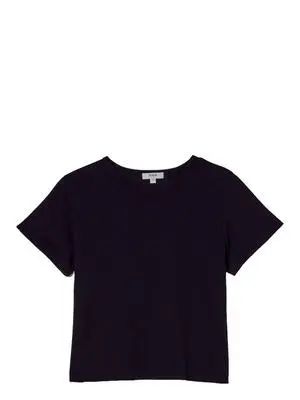 AGOLDE Round Neck Short Sleeve Shirt - Black