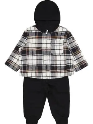 IL GUFO Plaid Sweater And Pants Set - Black