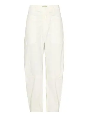 NILI LOTAN Belted Casual Trousers - White