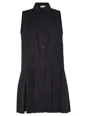 Moncler Sleeveless Collared Dress - Black