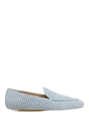 STUART WEITZMAN Woven Loafers With Almond Toe - Gray