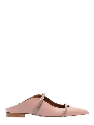 MALONE SOULIERS Cut-out Pointed Mules - Nude