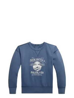 Polo Ralph Lauren Graphic-print Crewneck Sweatshirt - Blue