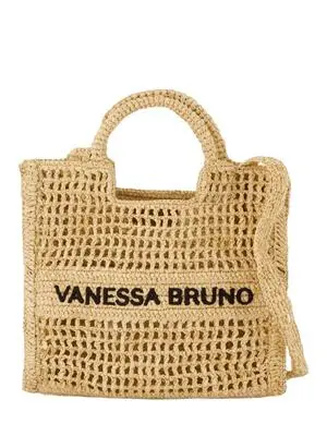 Vanessa Bruno Woven Basket Bag - Nude