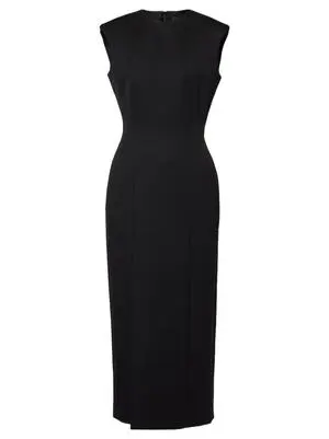 Wardrobe.NYC Round Neck Sleeveless Maxi Dress - Black